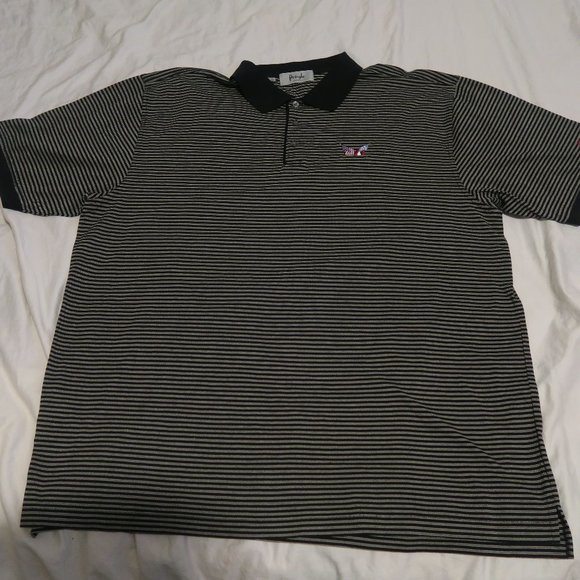 Pringle | Shirts | Pringle Of Scotland Striped Golf Polo Black Mens Xl ...